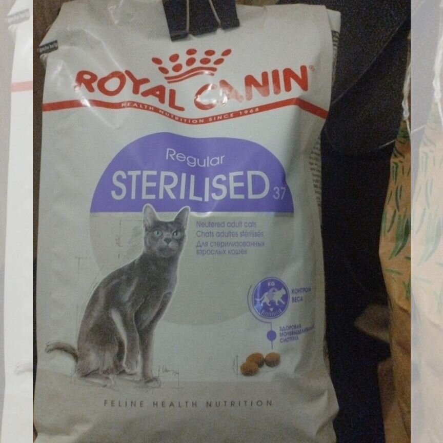 Сухой корм для кошек royal canin и наполнитель