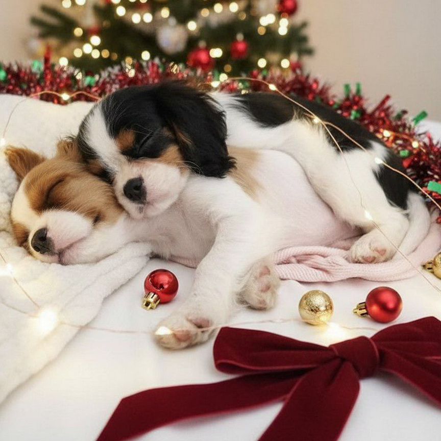 Кавалер кинг-чарльз-спаниель, щенок