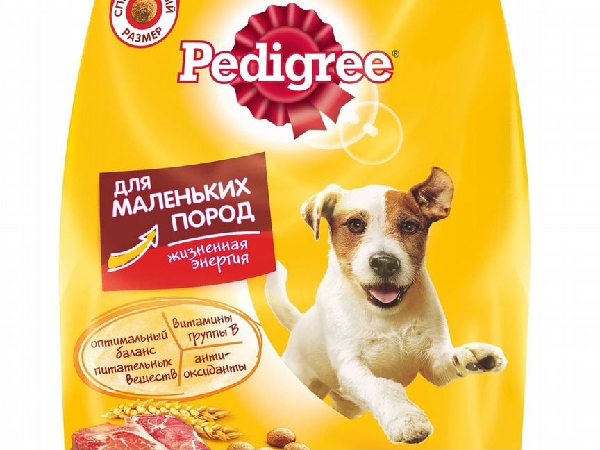 Корм Pedigree сухой корм для взрослых собак мелких