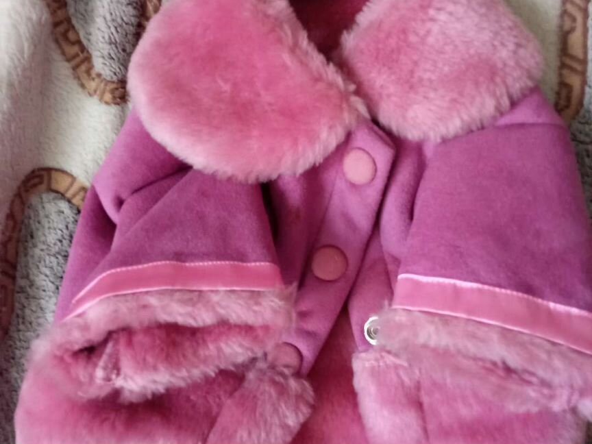 Дубленка собачья + демисезонные сапожки