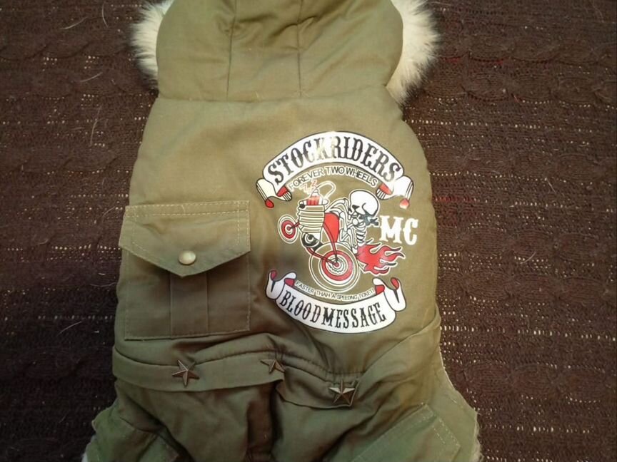 Зимний комбинезон для маленькой собаки