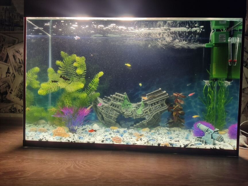 Декорации для аквариума корабль