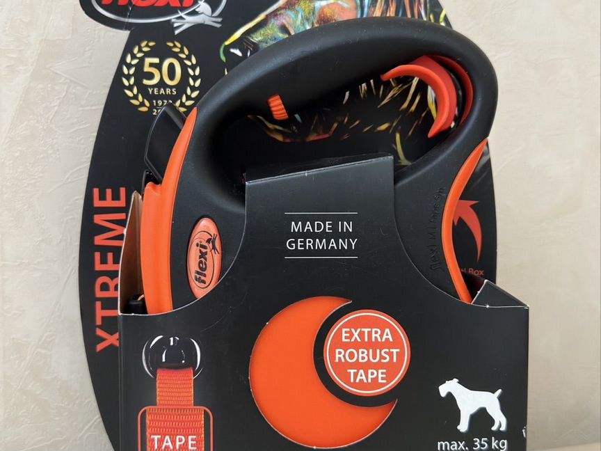 Поводок рулетка для собак flexi XTreme M 5M