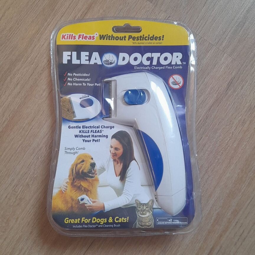 Расческа для собак кошек вычесывание блох