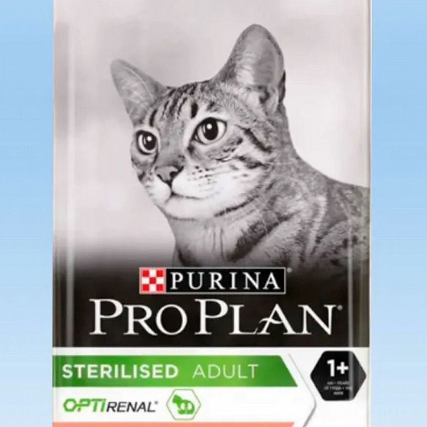 Pro plan корм для стерилизованных с лососем 10 кг