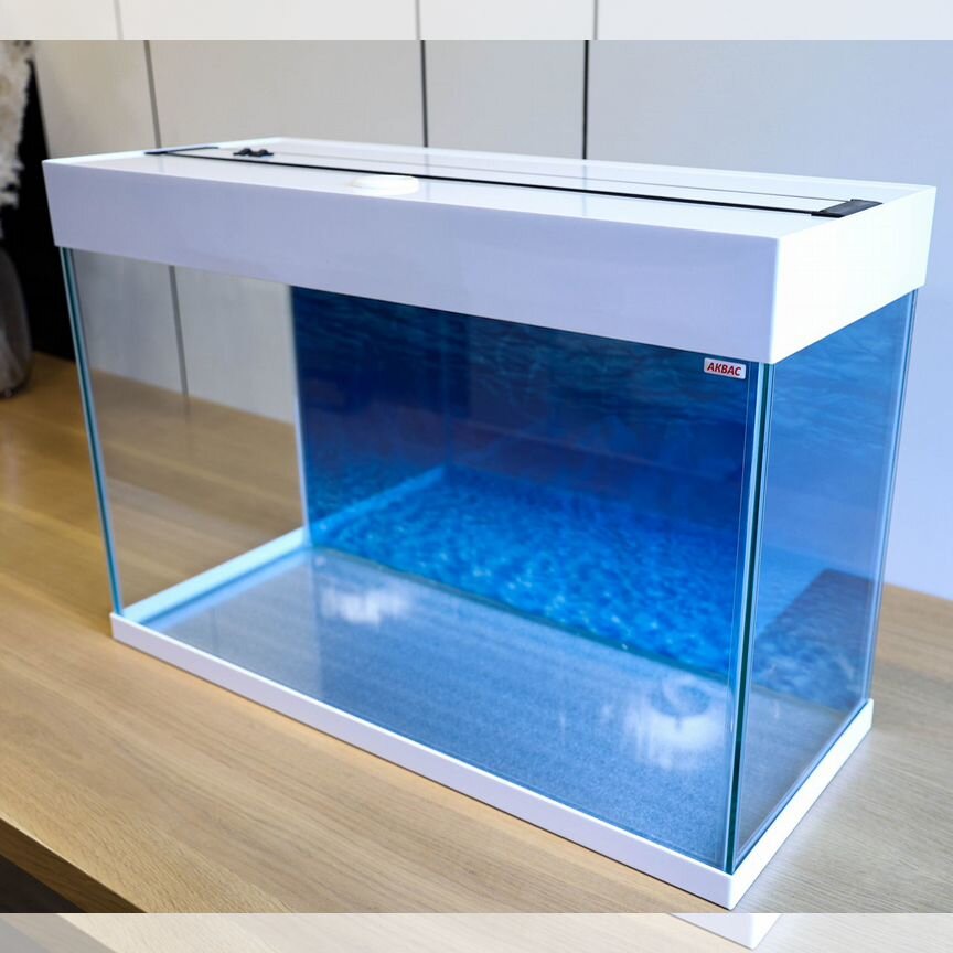 Аквариум 100 литров с освещением прямоугольный