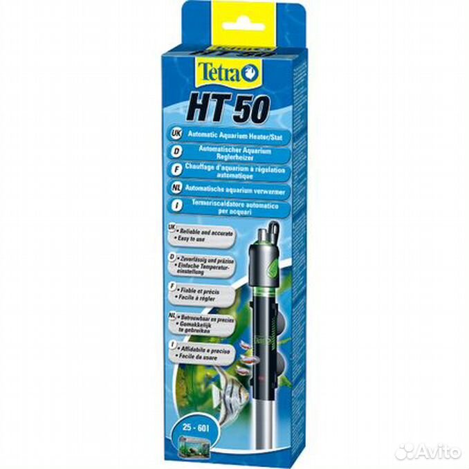 Tetra HT 50 регулируемый нагреватель для аквариума