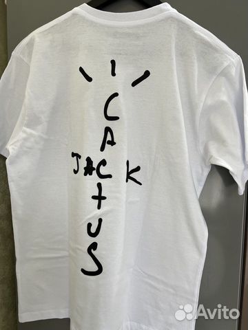 Футболка Cactus Jack by Travis Scott белая купить в Москве | Личные ...