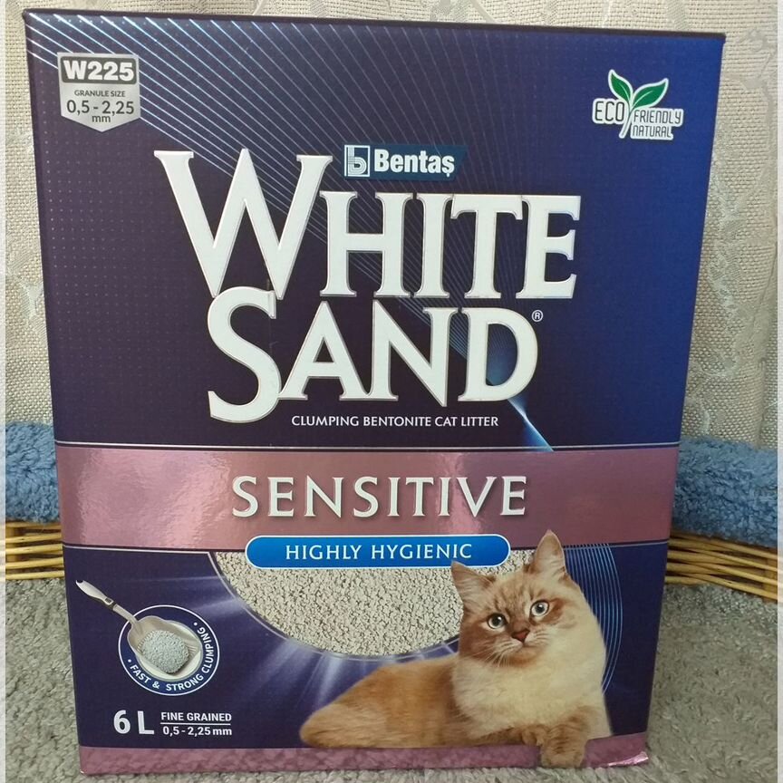 Наполнитель для кошачьего туалета White Sand Sensi