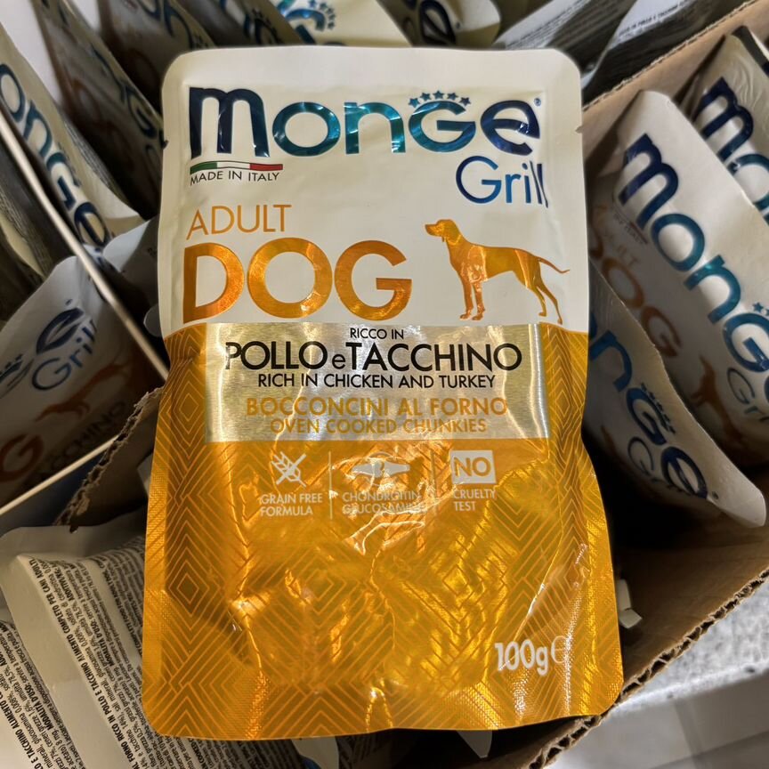 Влажный корм для собак monge