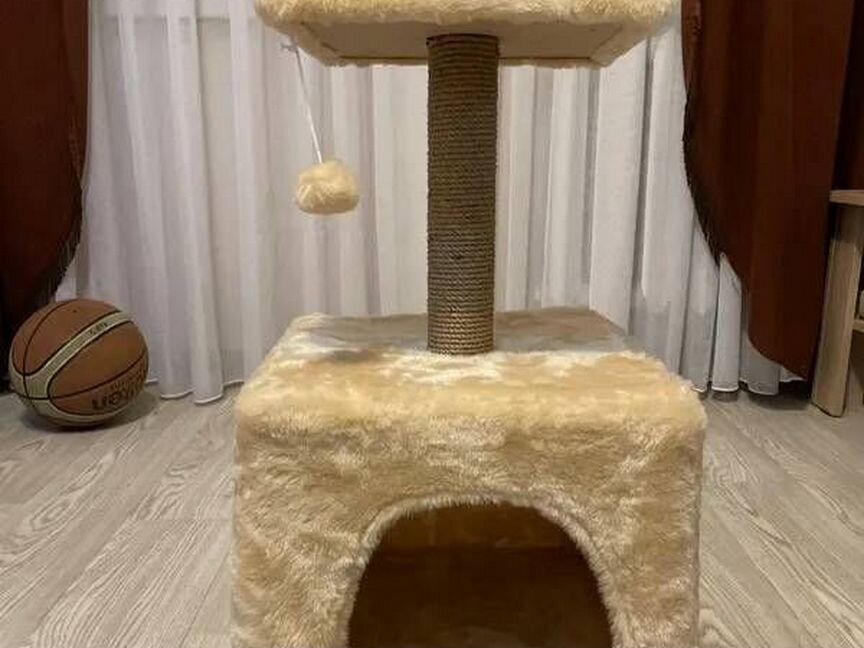 Домик для кошки с когтеточкой