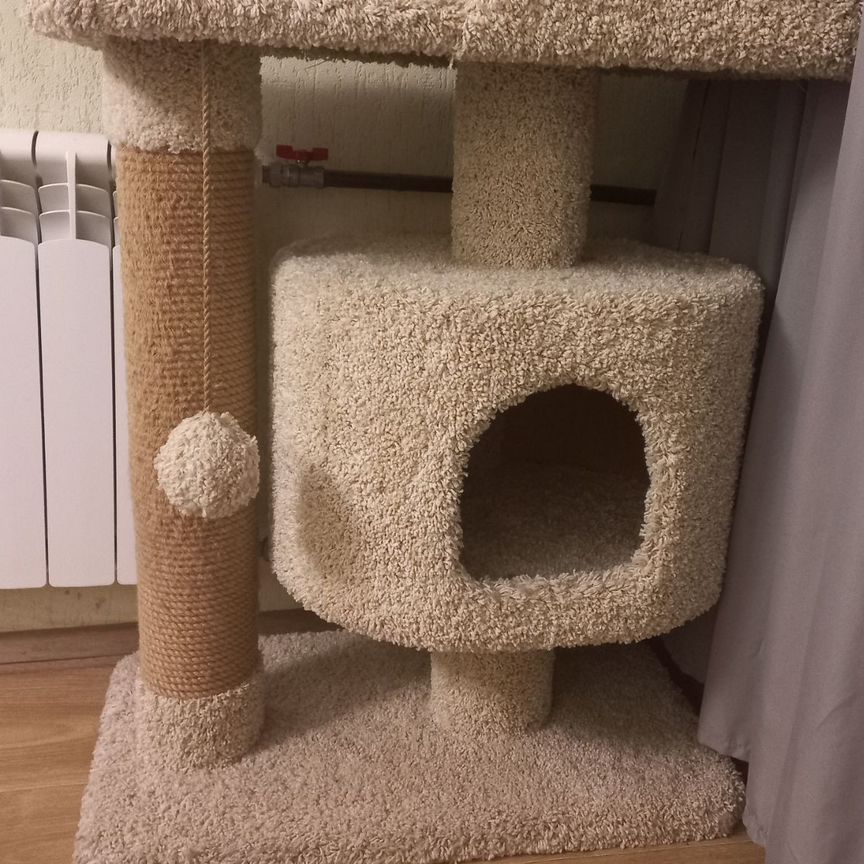 Когтеточка домик для большой кошки