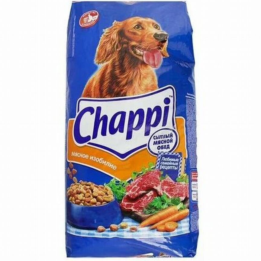 Корм для собак chappi 15 кг