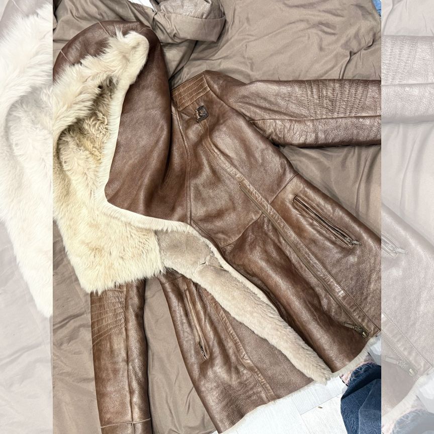 Дублёнка женская натуральная кожа и мех