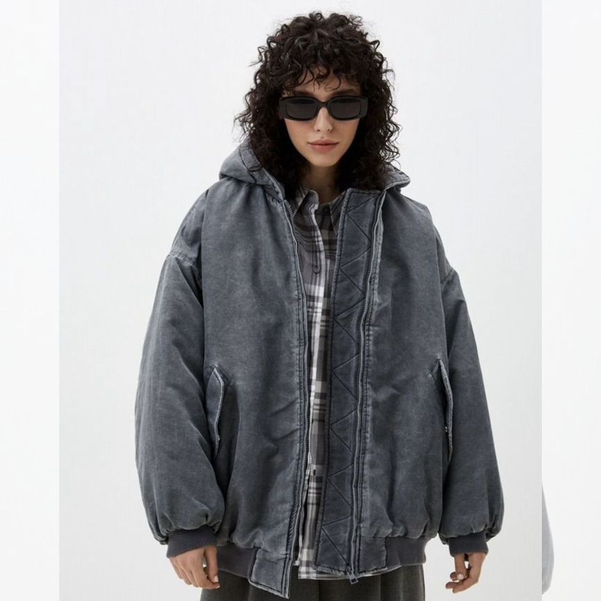 Куртка befree оверсайз серая S