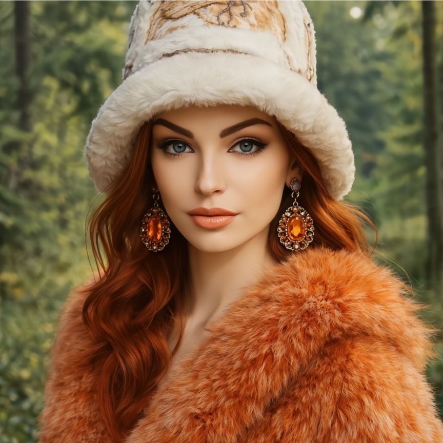 Новая женская шляпка из экомеха