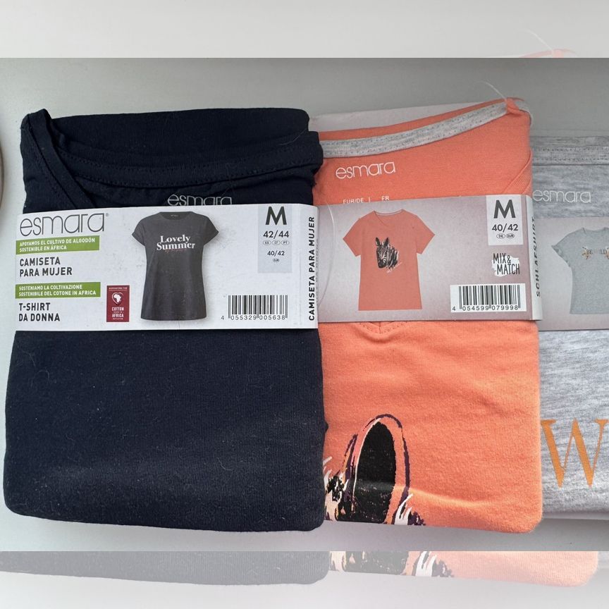 Новые футболки Esmara размер M (46-48)