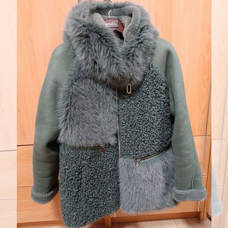 Дубленка женская зимняя 46 48