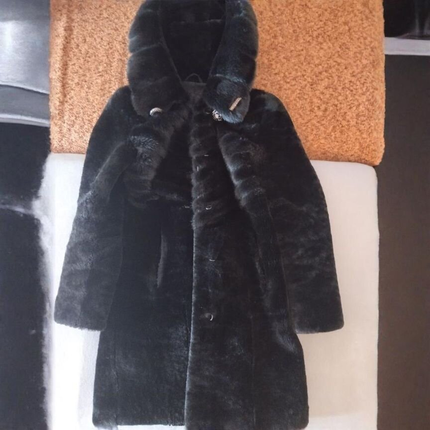 Шуба из цигейки