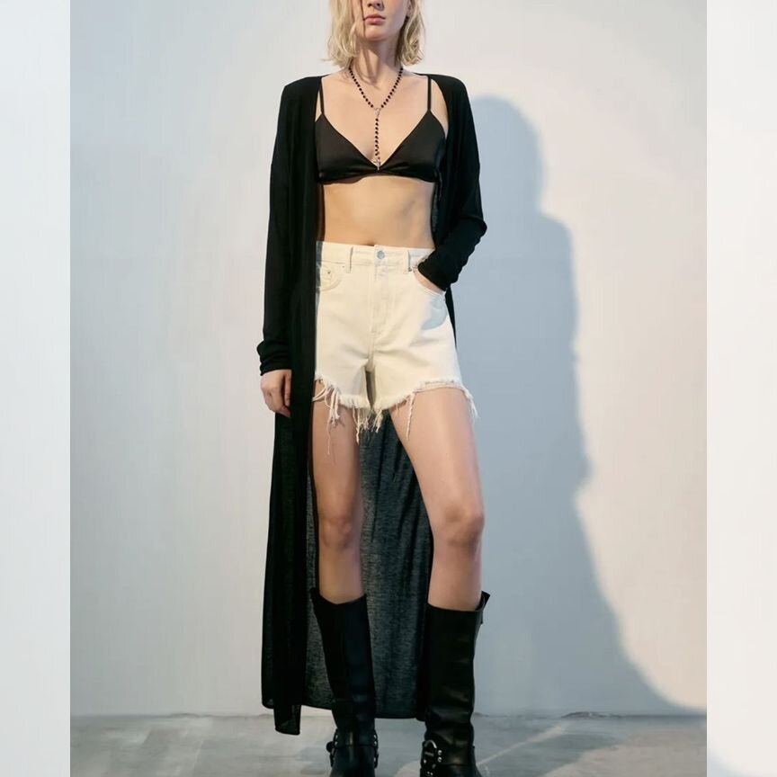 Кардиган макси из тонкой вискозы