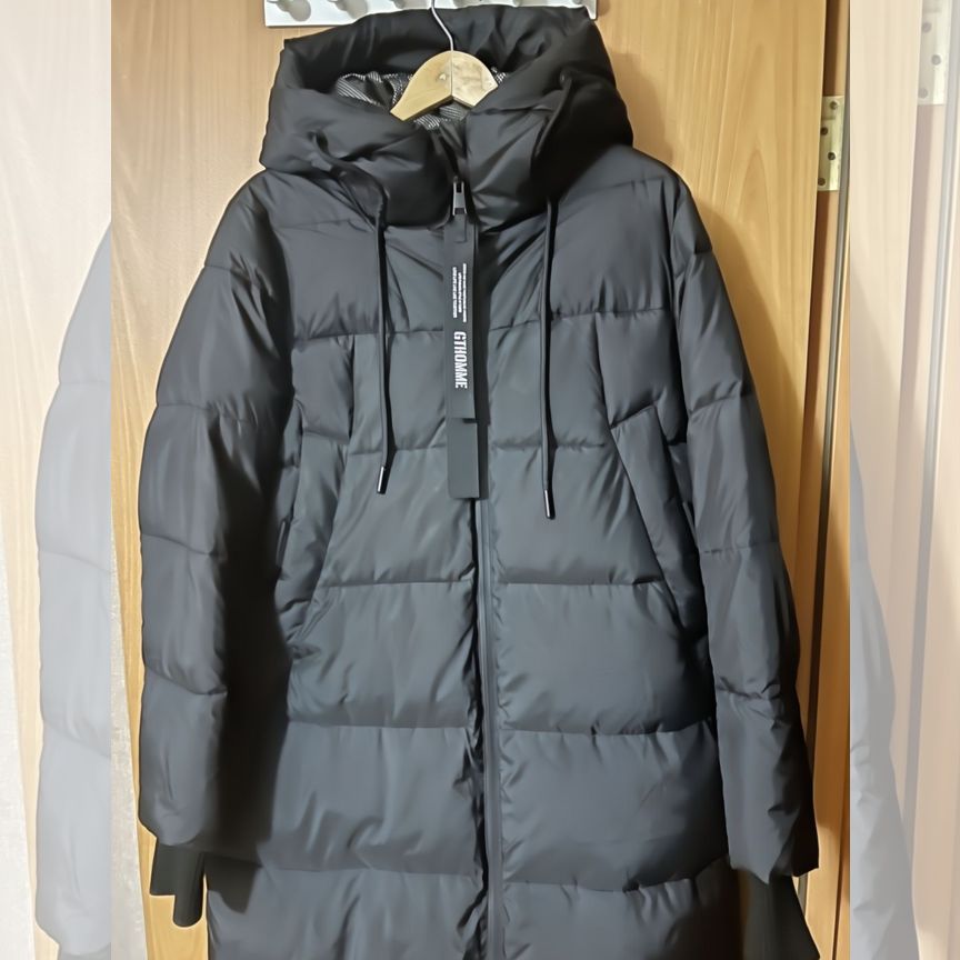 Пуховик зимний женский 50 52 длинный