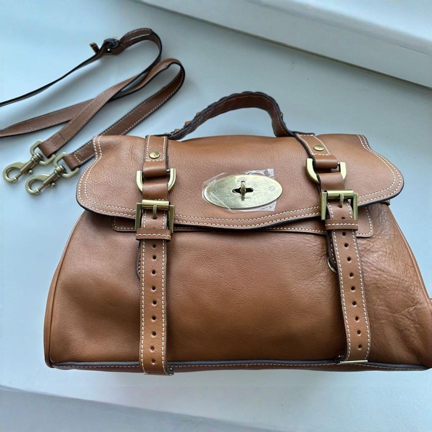 Кожаная сумка mulberry Alexa, средняя новая