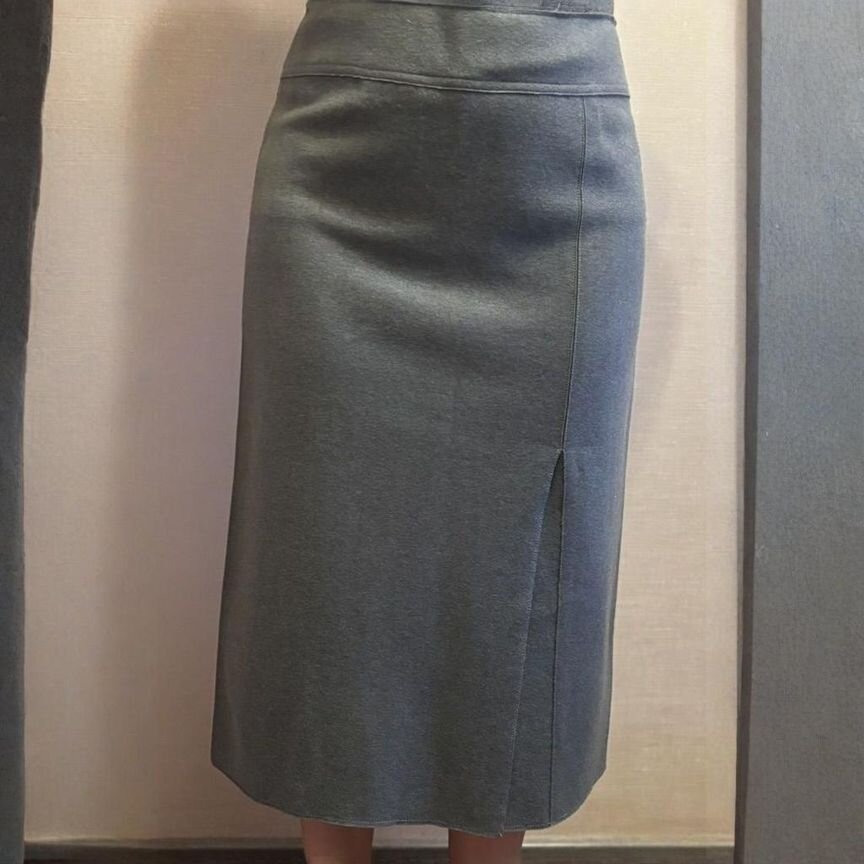 Юбка tonet теплая серая итальянская размер 46-48