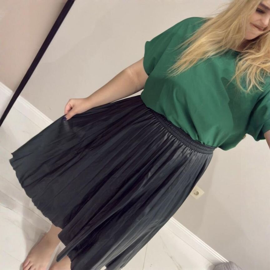 Кожаная юбка